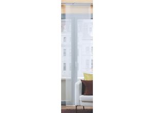 4056751147262 - Schiebegardine HOME WOHNIDEEN CROCKETT Gardinen Gr 245 cm Klettband 60 cm weiß Schiebegardinen transparent Gardine HxB 245x60