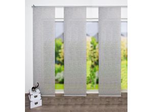 4056751206655 - Schiebegardine HOME WOHNIDEEN LOGI Gr 1 grau B60cm H245cm Polyester Gardinen HxB 245x60 inkl Befestigungszubehör