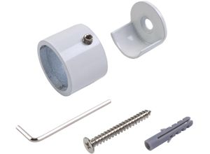 4016318203305 - Wandträger Power weiß Ø2cm Gardinenstangenhalterungen für Gardinenstangen Ø 20 mm