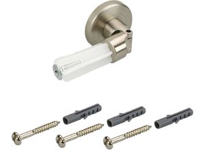 4016318286810 - Träger Gardinenstangenhalterungen Gr Ø 16 cm silberfarben (edelstahlfarben) Gardinenstangenhalter Gardinenstangenhalterungen für Gardinenstangen Ø 16 mm