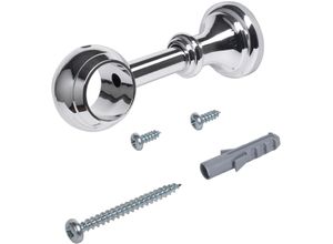 4016318002021 - Träger Thüringen Gr 1 grau (chromfarben) L125cm Gardinenstangenhalterungen für Gardinenstangen Ø 28 mm
