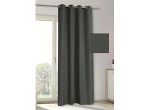 4025358020544 - Vorhang MY HOME MAILAND grau (anthrazit) B140cm H235cm Polyester Gardinen blickdicht verschiedene Farben 140 x 235 Sicht- und Lichtschutz