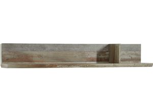 4250314530830 - Wandboard INNOSTYLE BONANZA TOPSELLER braun B130cm H20cm T22cm Holzwerkstoff Regale mit Boden und Seite