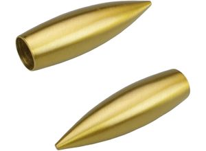 4016318280207 - Gardinenstangen-Endstück Bullet gold (goldfarben matt) H22cm L8cm Ø16cm Gardinenstangenendstücke für Gardinenstangen Ø 16 mm 4016318280207 - Gardinenstangen-Endstück Bullet gold (goldfarben matt) H22cm L8cm Ø16cm Gardinenstangenendstücke für Gardinenstangen Ø 16 mm