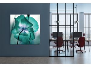 4067437130492 - XXL-Wandbild QUEENCE Akustikbild Blüte in Türkis farbe bild(er) grün B100cm H100cm T25cm Polyester Bilder Einfache Akustiklösung ohne Baumaßnahme Schalldämmung Paneele 4067437130492 - XXL-Wandbild QUEENCE Akustikbild Blüte in Türkis farbe bild(er) grün B100cm H100cm T25cm Polyester Bilder Einfache Akustiklösung ohne Baumaßnahme Schalldämmung Paneele
