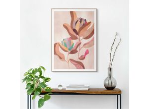 8714597656084 - Bild mit Rahmen REINDERS Earth Flowers braun (farbe bild(er) braun) B50cm H70cm T22cm Holzwerkstoff Bilder