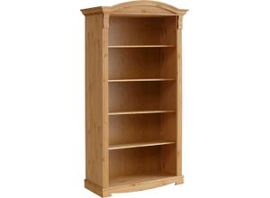 4069745086317 - Standregal HOME AFFAIRE Anna Regal Aktenregal Bücherregal natur B964cm H188cm T373cm Massivholz Regale aus massiver Kiefer Breite 96 cm mit schönen Details und Fräsungen