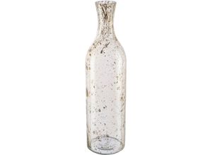 4064118142225 - Tischvase CREATIV HOME Dekovase Marble Finish Vasen braun (transparent hellbraun) Blumenvasen Pflanzgefäße in Flaschenform mit Farbakzenten