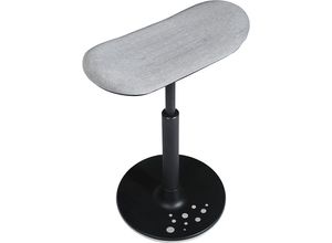 4014296954523 - Hocker SITNESS H Modell H2 mit Skateboardsitz Bezug grau-gemustert Sohle grau Topstar