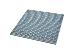 4061753235510 - eurokraft pro Gitterrost für Auffangwanne für 200-l-Fässer verzinkt LxBxH 800 x 800 x 465 mm