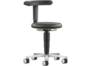 4016849952697 - Labor-Sitzmobil mit Flexstütze mit Rollen höhenverstellbar Farbring grün bimos