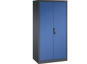 4069361480049 - ACURADO Universalschrank BxT 930 x 600 mm schwarzgrau   enzianblau C+P