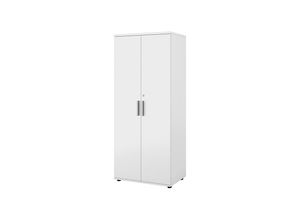 5905745101188 - Schrank Portland BxT 800 x 420 mm H 1845 mm Türhöhe 1770 mm weiß gebürstet kaiserkraft
