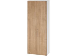 4032062324868 - Aktenschrank 968T6 V968T6 W N BS weiß nussbaum 5 Fachböden 800 x 420 x 2156 cm