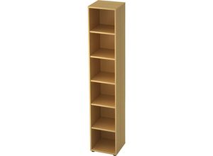 4032062018361 - eurokraft pro Büroregal 5 Fachböden HxBxT 2156 x 400 x 400 mm Buche