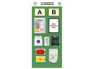 5025480059299 - Regal-Infoboard Doppelmarkierung Erste Hilfe HxB 2000 x 900 mm grün kaiserkraft