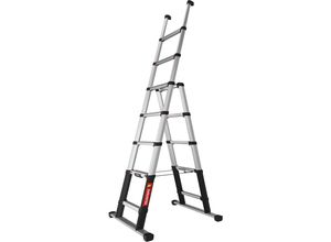 7394483001597 - Teleskop-Mehrzweckleiter COMBI LINE 80 mm Stufentiefe 7 Stufen max Arbeitshöhe 31 m Telesteps