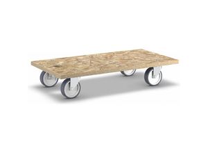 4001073381160 - Transportroller aus OSB-Platte VE 2 Stk rechteckig LxBxH 575 x 300 x 115 mm Wagner