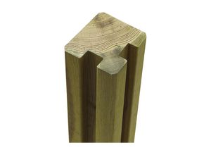 5703393712172 - Profilpfosten Ecke 2 Spuren Höhe 1880 mm natur kaiserkraft