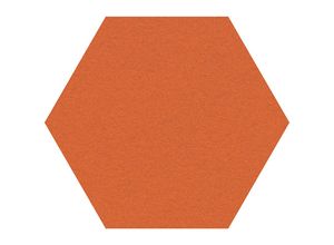8712752098373 - Design-Pinnwand sechseckig Kork BxH 600 x 600 mm orange Chameleon