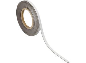 4002390063258 - MAUL Magnetband 10 mm x 10 m Dicke 1 mm weiß beschriftbares Kennzeichnungsband Non-Permanent-Marker - 1 Stück (6524102)