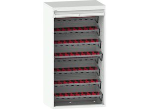 7612269045352 - CNC-Rollladenschrank BxTxH 1038x691x1950 mm je 8 Werkzeugrahmen mit Träger 64 Halter iso-sk 50 ral 7035