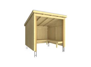 5703393742650 - Nordic Grillhütte aus Holz HxBxT 2200 x 2180 x 2290 mm (5 m²) kaiserkraft
