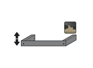 4250101150593 - asecos Justiervorrichtung inkl Sockelblende für Gefahrstoffschrank 2-türig Breite 900 mm