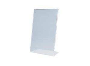 4013695047515 - Tischaufsteller schräg Polystyrol Format DIN lang hoch VE 6 Stk magnetoplan