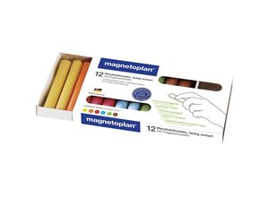 4013695047256 - Kreide abgerundet farbig sortiert VE 48 Stück magnetoplan