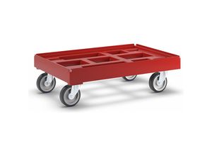 4260316440693 - Transportroller LxB 610 x 410 mm aus HDPE feuerrot kaiserkraft