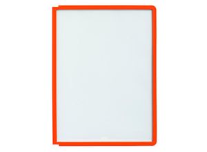 4005546506548 - DURABLE Klarsichttafel mit Profilrahmen für DIN A4 VE 10 Stk orange ab 3 VE