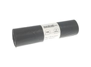 4061753271631 - eurokraft basic Standardabfallsäcke 100% PCR LDPE 120 l 52 µm BxH 700 x 1100 mm VE 250 Stk schwarz