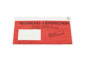 4251924705298 - Recycling-Dokumententaschen Aufdruck Lieferschein - Rechnung VE 250 Stk LxB 240 x 140 mm ab 10 VE ratioform