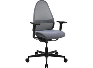 4014296963334 - Bürodrehstuhl Soft Sitness Art grau mit Armlehnen bis 110kg 4014296963334 Topstar