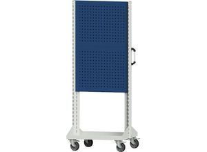 4014641240905 - Werkzeug- und Materialwagen Grundwagen mit 2 x 2 Lochplatten Länge 800 mm blau ANKE