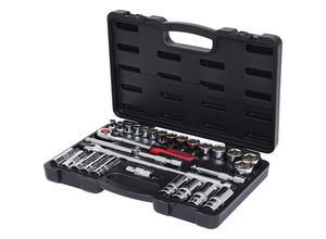 4042146102442 - 1 2 CHROMEplus Steckschlüssel-Satz 30-teilig 6-kant Zollgrößen Flank Traction KS Tools