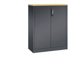 4065714918689 - ACURADO Akten-Sideboard 3 Ordnerhöhen HxBxT 1200 x 930 x 400 mm schwarzgrau   schwarzgrau C+P