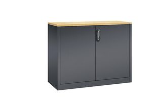 4065714953987 - ACURADO Akten-Sideboard 2 Ordnerhöhen HxBxT 1000 x 1200 x 500 mm schwarzgrau   schwarzgrau C+P