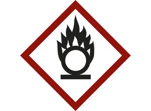 4061466047660 - Gefahrstoffkennzeichen Flamme über Kreis VE 10 Stk Folie 105 x 105 mm kaiserkraft
