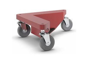 4260285070594 - Transportrolly im handlichen Kunststoffkoffer aus Aluminium für Lasten ohne Beine Tragfähigkeit 100 kg je Stk VE 4 Stk kaiserkraft