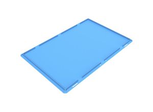 4250685154079 - Auflagedeckel für Faltbox blau LxB 600 x 400 mm ohne Verriegelung kaiserkraft