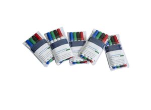 8712752028851 - Board- und Flipchartmarker farbig sortiert blau rot schwarz grün VE 20 Stk kaiserkraft