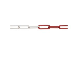 4055381364322 - Nylon-Sichtkette VE 50 m rot   weiß kaiserkraft