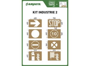 3495882510124 - ampere Schablonenset Industrie 2 8 diverse Schablonen Karton