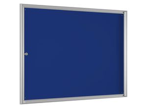4260256790759 - Schaar - Schaukasten BxTxH 985x27x760 mm din A1 quer Aluprofile ESG-Glas Rückwand blau inkl 10 Magnete + 1 Einstecktasche