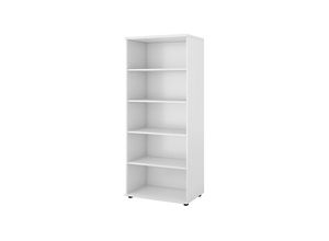 5905745101232 - Büroregal Portland HxBxT 1845 x 800 x 420 mm weiß gebürstet kaiserkraft