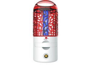 7640104972440 - UV-Insektenvernichter 4 W aufladbar LED akkubetrieben ØxH 113 x 275 mm weiß rot kaiserkraft
