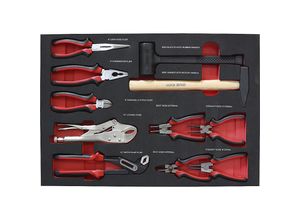 4260563726984 - Werkzeug-Shadowboards Zangen-  Hammersatz für BxT 570 x 410 mm 11-teilig kaiserkraft