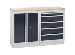 4061753250773 - Schranksystem 1 Schrank 5 Schubladen anthrazitgrau kaiserkraft